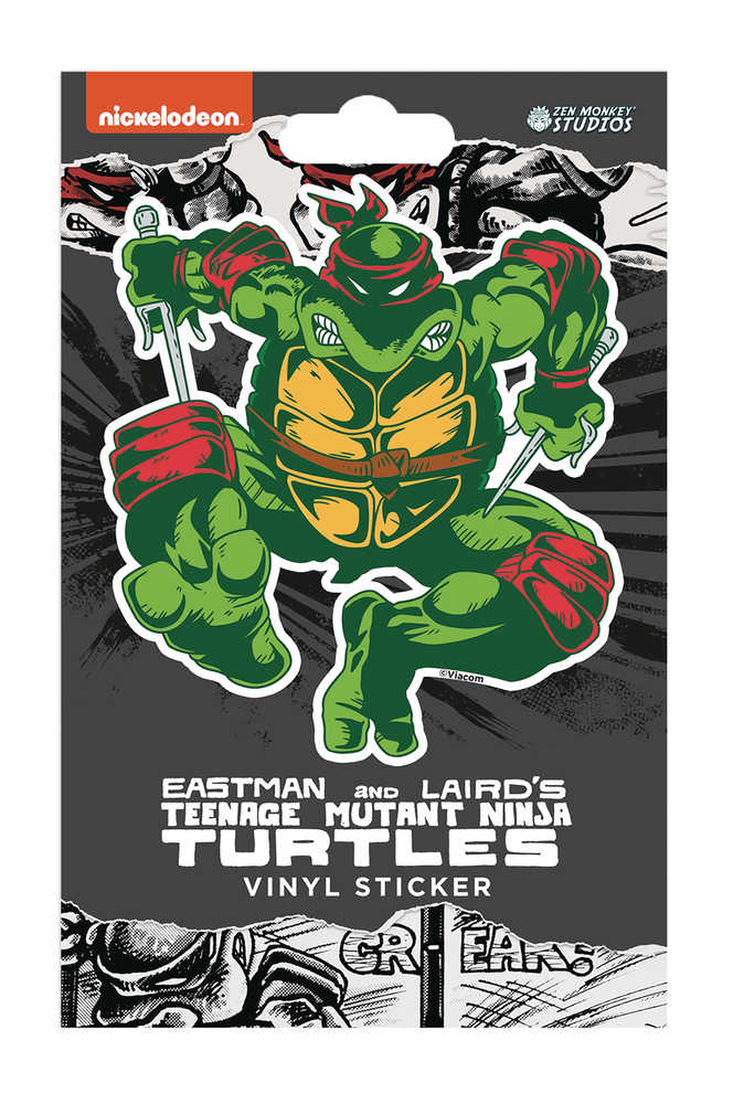 Teenage Mutant Ninja Turtles Classic Comic Raphael Vinyl Sticker ...