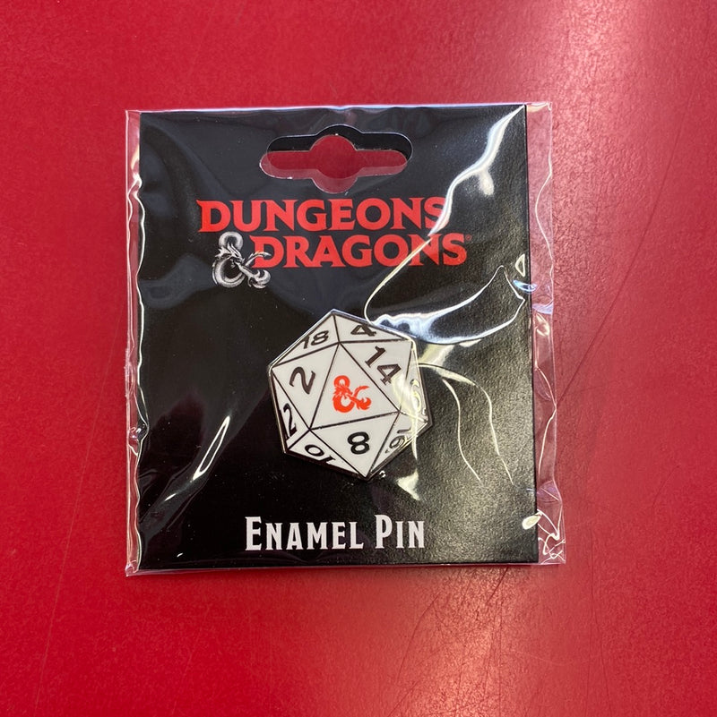Dungeons & Dragons D20 Enamel Pin – Challengers Comics